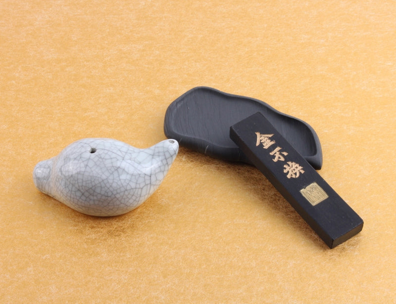Chinese She Yan Ink Stone / Ink Slab in Leaf Shape for Ink Sticks ...
