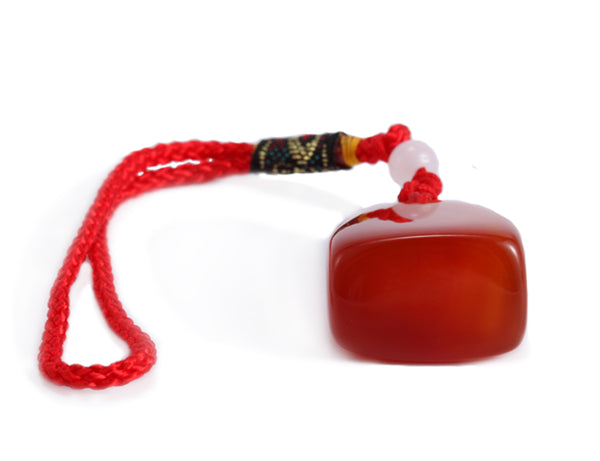 TALISMAN STONE RED - Chinese Oriental Agate Signature Seal Stone ...